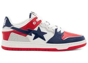 A BATHING APE Sk8 Sta #2 White Blue - Red