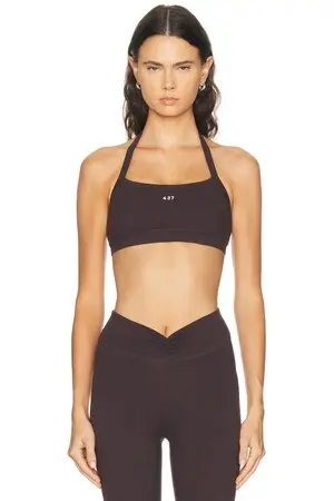 437 The Halter Bra In Chocolate - Espresso