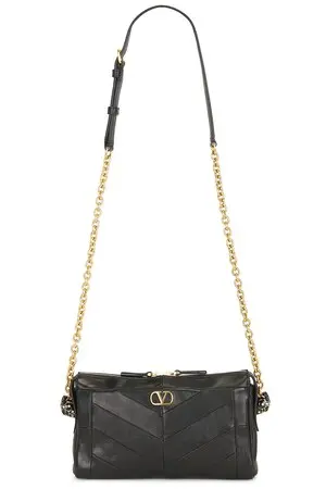Valentino Garavani Panthea Small Shoulder Bag In Black - Nero
