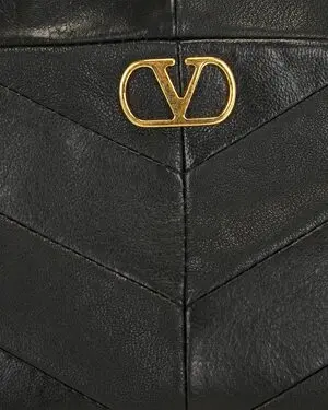 Valentino Garavani Panthea Small Shoulder Bag - Nero