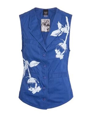 Pinko Tailored Vest Size Cotton - Blue