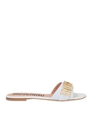 Moschino Sandals Size Leather - White