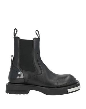 Emporio Armani Ankle Boots Size Calfskin - Black