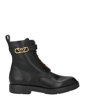 Emporio Armani Ankle Boots Size Leather - Black