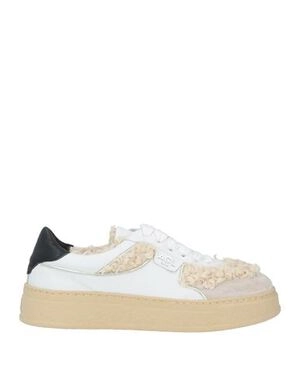 Agl Sneakers Size Leather, Textile Fibers - White