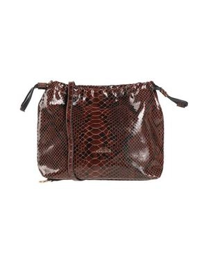 MARC ELLIS Cross-body Bag Chocolate Leather - Brown