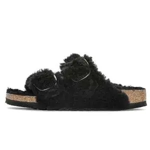 BIRKENSTOCK Arizona Big Buckle Shearling Narrow Fit 'teddy - Black