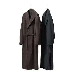 Uniqlo Single Breasted Long Coat With Water-repellent Finish