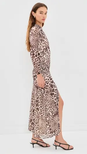 Bardot Lea Printed Mesh Dress