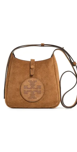 Tory Burch Miller Suede Swing Bag - Toffee
