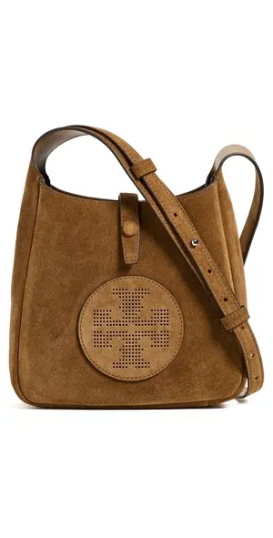 Tory Burch Miller Suede Swing Bag - Toffee