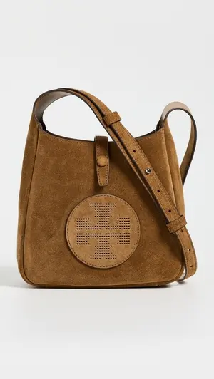 Tory Burch Miller Suede Swing Bag - Toffee