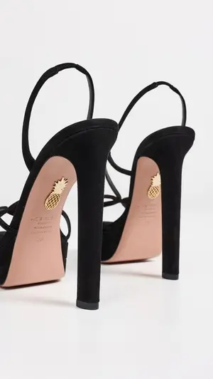AQUAZZURA Talk To Me Plateau Sandals 130mm