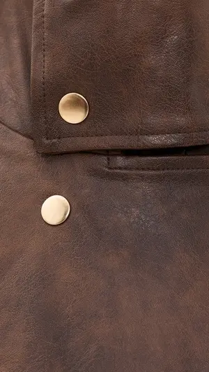 Bardot Milana Faux Leather Trench Coat