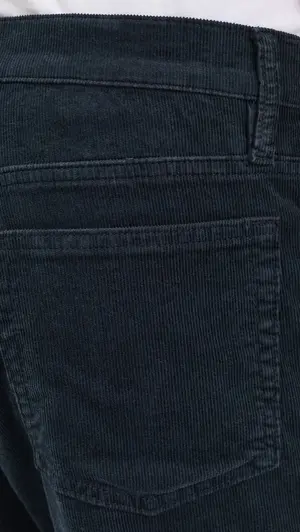 FRAME Modern Straight Corduroy Pants - Dark Navy