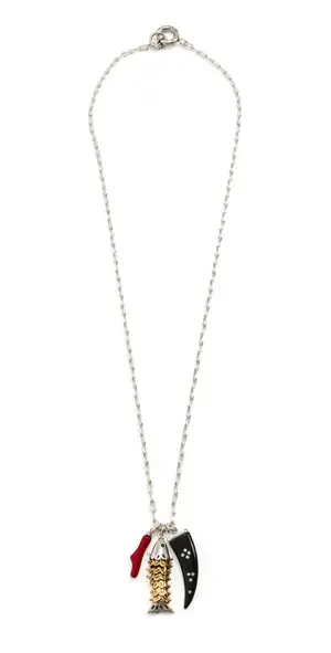 Isabel Marant Étoile New River Long Necklace - Silver/dore