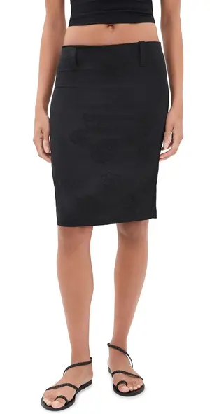 Lioness Play On Midi Skirt - Noir