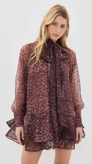 Bardot Adrie Babydoll Mini Dress