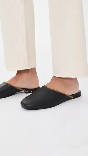 Beek Bird Shearling Mules