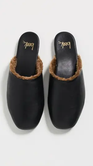 Beek Bird Shearling Mules