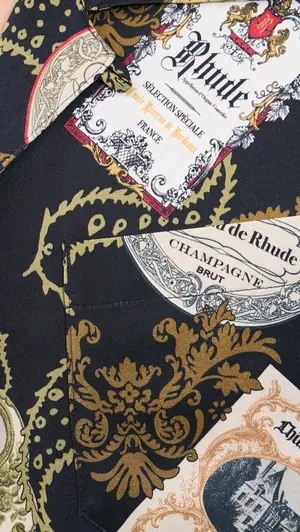Rhude Vin Bandana Button-up Shirt
