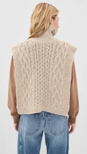 Isabel Marant Étoile Kara Cable Knit Scarf