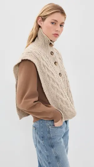 Isabel Marant Étoile Kara Cable Knit Scarf