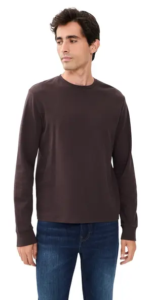 FRAME Duo Fold Tee - Deep Brown