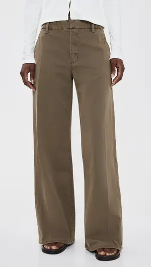 Good American Low Slung Baggy Trousers