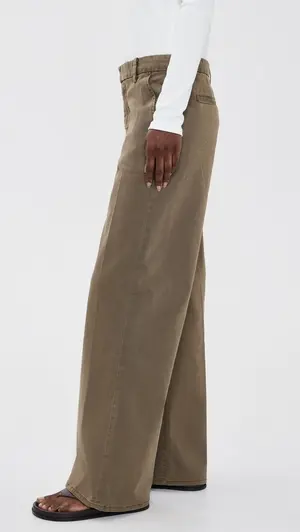 Good American Low Slung Baggy Trousers