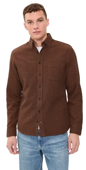 Taylor Stitch The Jack Twist Waffle Button Down - Timber