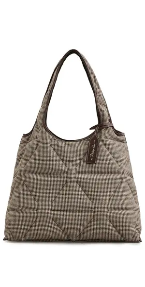 3.1 Phillip Lim Tweed Market Tote - Brown Multi