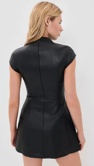 Bardot Delphi Faux Leather Mini Dress