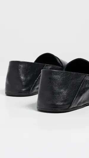 Balmain Lambskin Flat Loafers