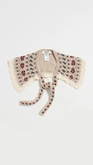 Sea Preston Fair Isle Knit Collar