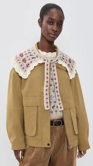 Sea Preston Fair Isle Knit Collar