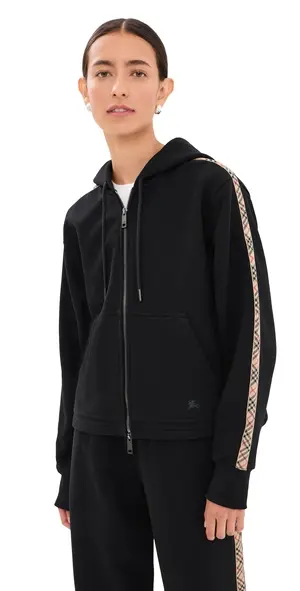 Burberry Harper Zip Up Jacket - Black
