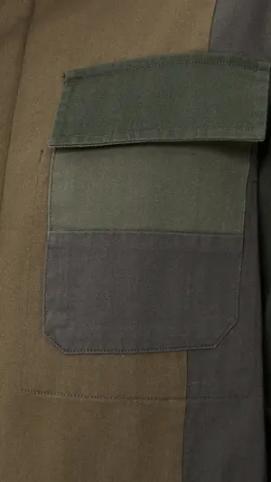 Universal Works Mw Patchwork Twill Fatigue Jacket