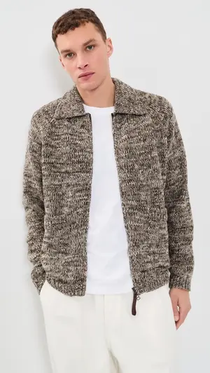 Universal Works Lambswool Zip Cardigan