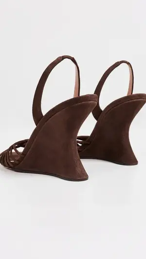 AQUAZZURA Serenity Suede Wedges 95mm