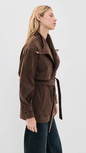 Bardot Veronica Faux Suede Jacket