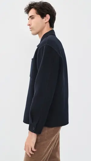 FRAME Double Face Wool Zip Shirt Jacket