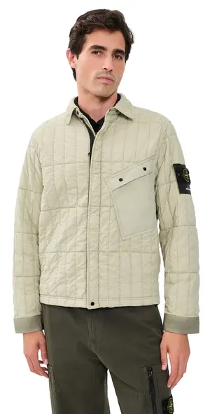 Stone Island Ultralight Nylon Quilted-tc Jacket - Sand