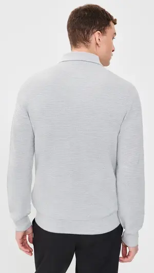 Rlx Ralph Lauren Merino Coolmax Striped Polo Sweater