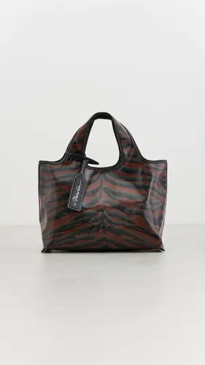 3.1 Phillip Lim Tiger Print Canvas Mini Market Tote