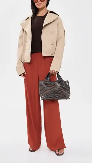 3.1 Phillip Lim Tiger Print Canvas Mini Market Tote