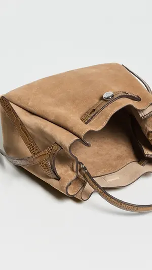 Tory Burch Romy Suede Bucket Bag