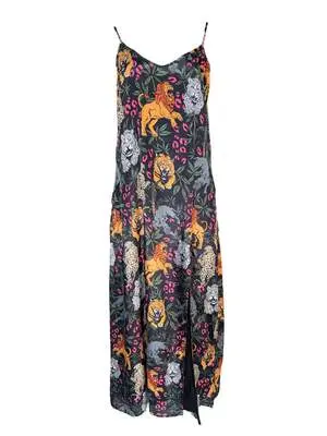 ANY OLD IRON Big Cats Maxi Dress - Green/black