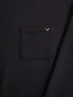 Valentino Garavani Cotton Sweatshirt With Vgold Detail