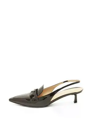 Prada Logo-plaque Slingback Pumps